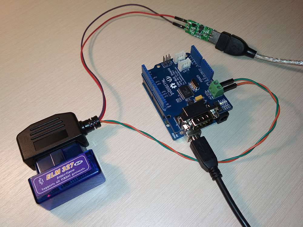 Разъем диагностики OBD-II, как интерфейс для IoT