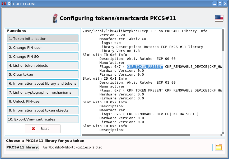 Криптографические токены PKCS#11: просмотр и экспорт сертификатов, проверка их валидности