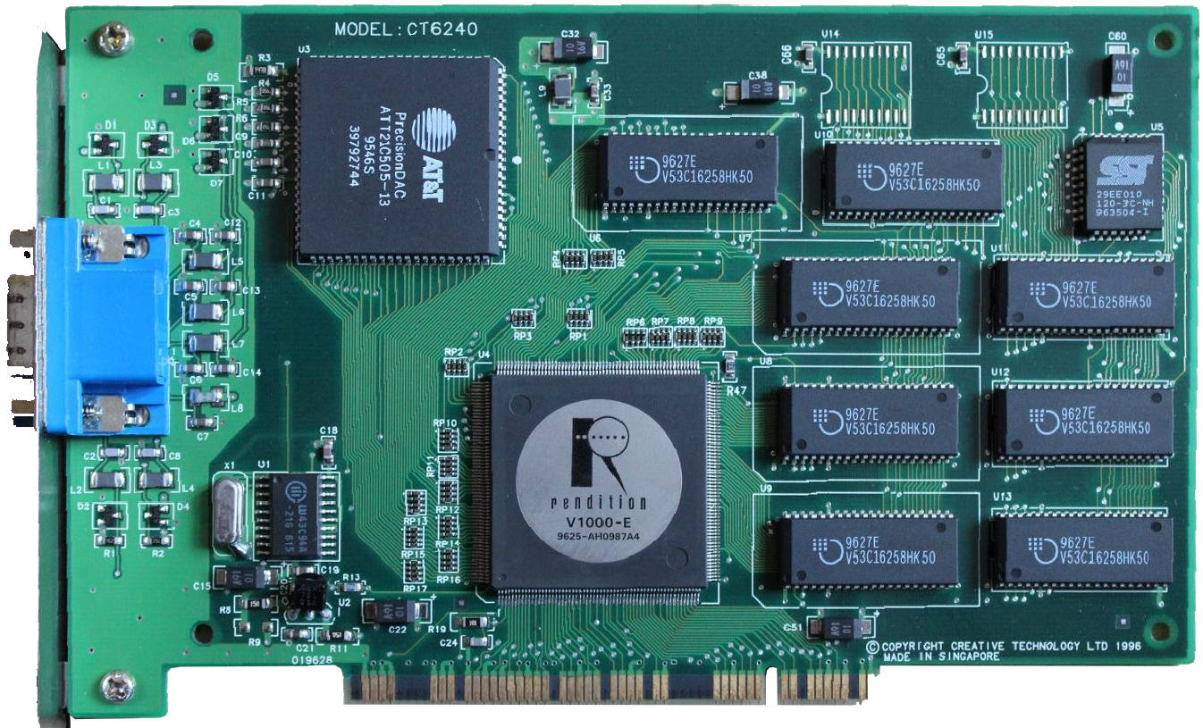 История первого GPU: Rendition Vérité 1000