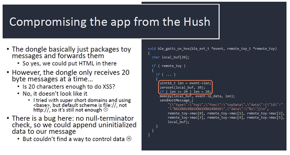 Конференция DEFCON 27. Buttplug: подлинное тестирование на проникновение. Часть 2