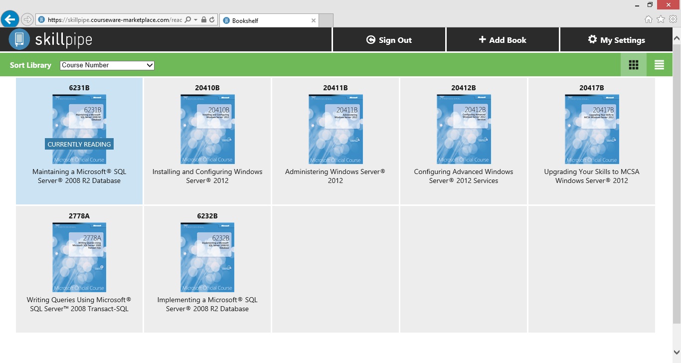 Электронные учебники Microsoft SkillPipe для слушателей и тренеров