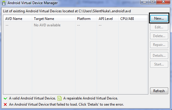 Установка и Настройка Intel® Atom x86 Image for Android SDK
